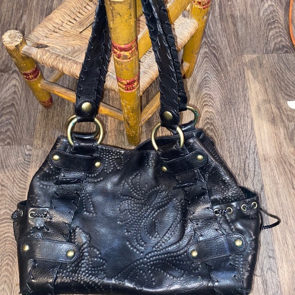 Kooba | Bags | Kooba Sienna Black Leather Large Tote Shoulder Bag ...